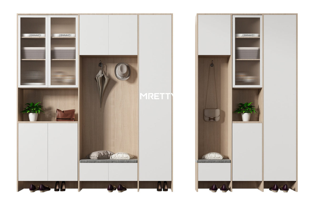 Wooden Hallway Cabinet Storage Solutions | MRETTY Singapore